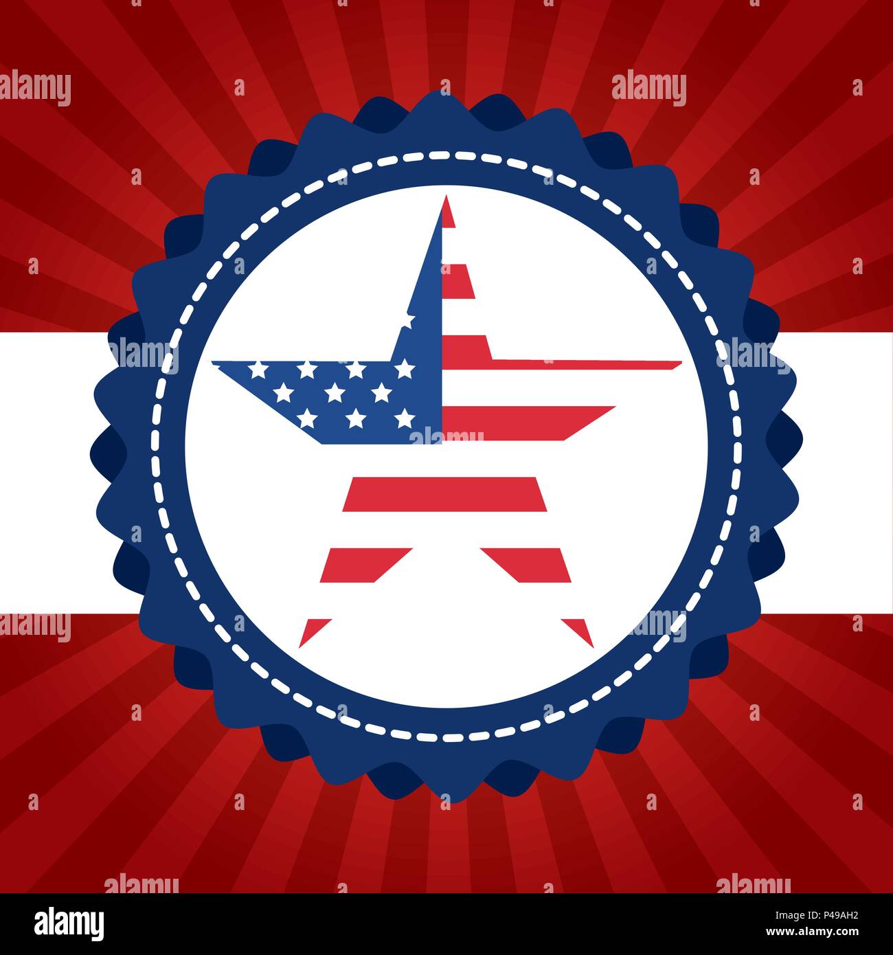 USA independence day star Stock Vector Image & Art - Alamy