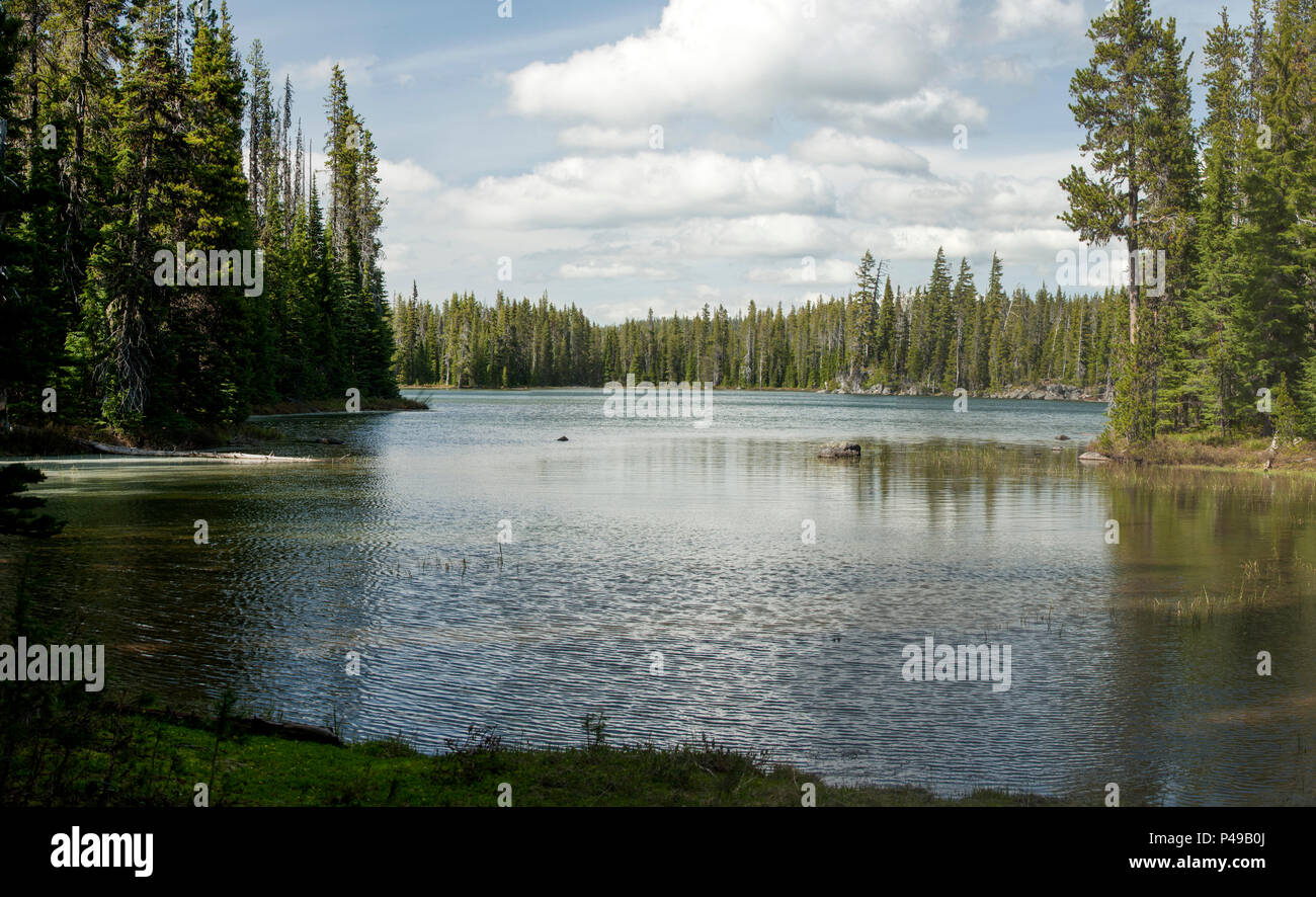 Irish Lake high in the Oregon Cascade Range. The Pacific Crest Trail ...