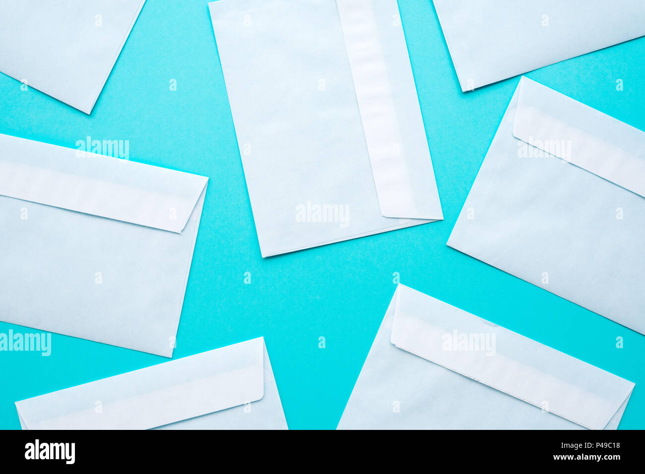 Blue envelopes hi-res stock photography and images - Alamy