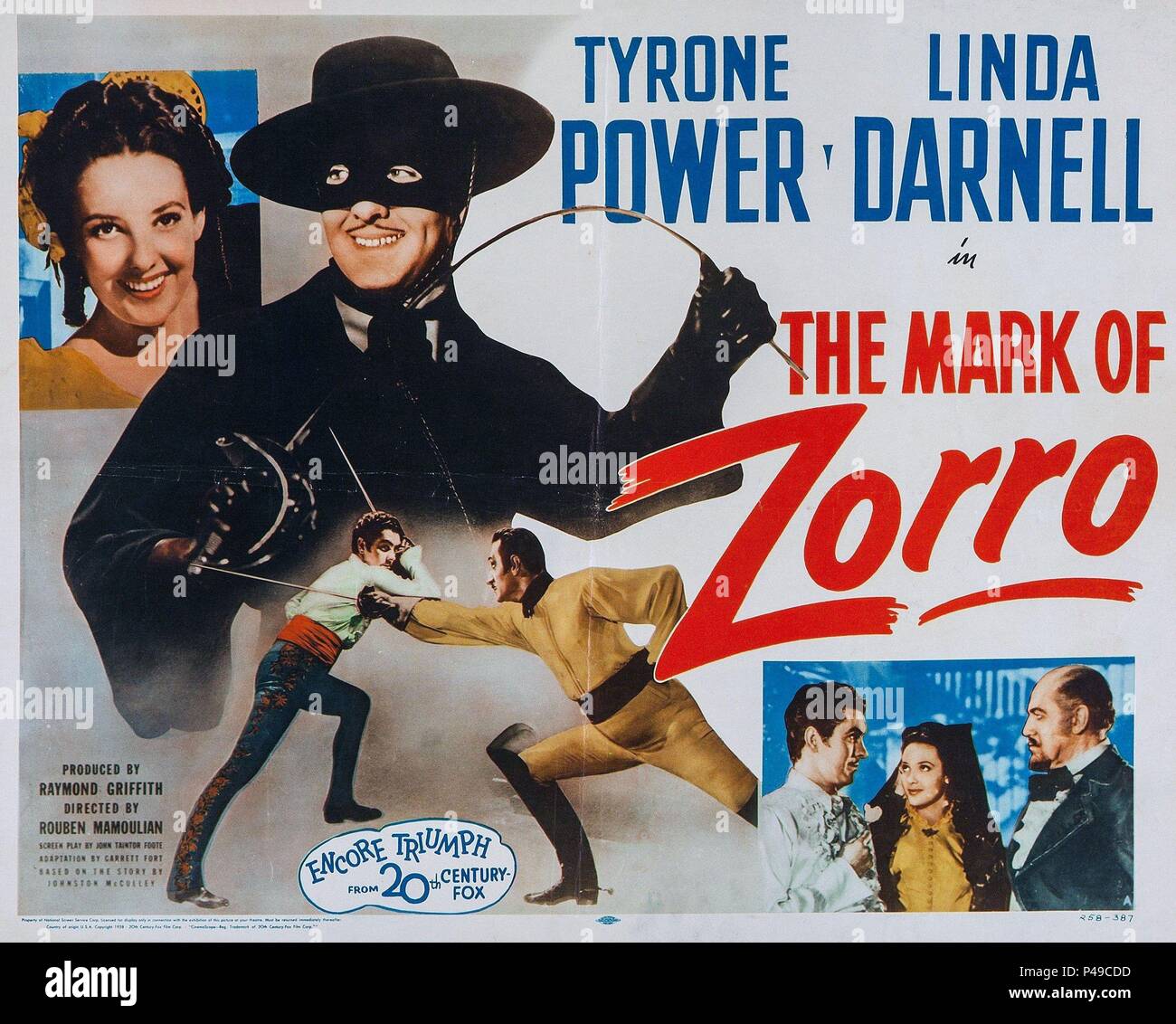 Original Film Title: THE MARK OF ZORRO. English Title: THE MARK OF ZORRO. Film Director: ROUBEN ...