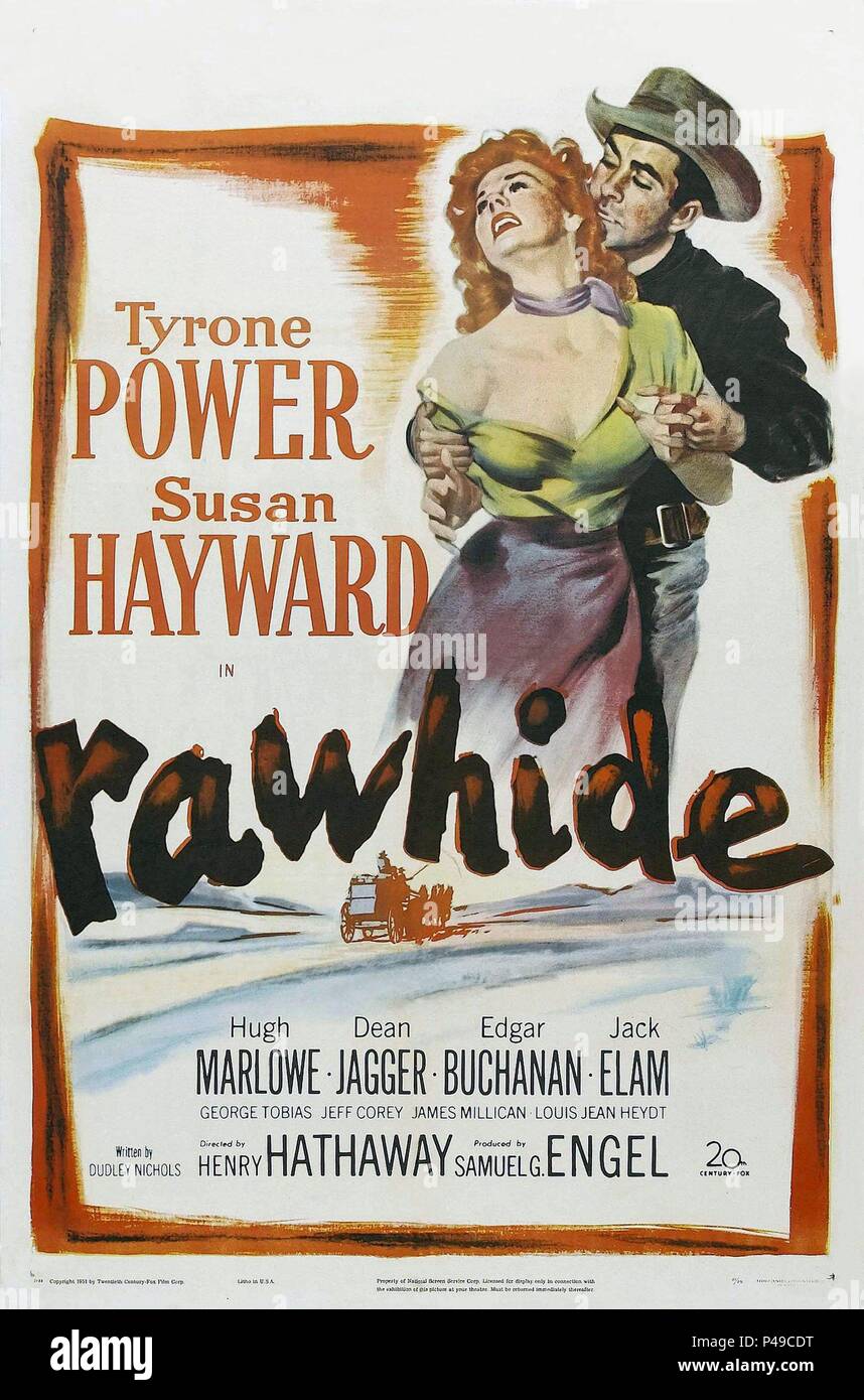 Original Film Title: RAWHIDE. English Title: RAWHIDE. Film Director ...