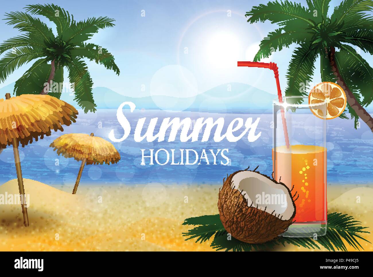 Fresh hawaiian coconut Stock Vector Images - Alamy