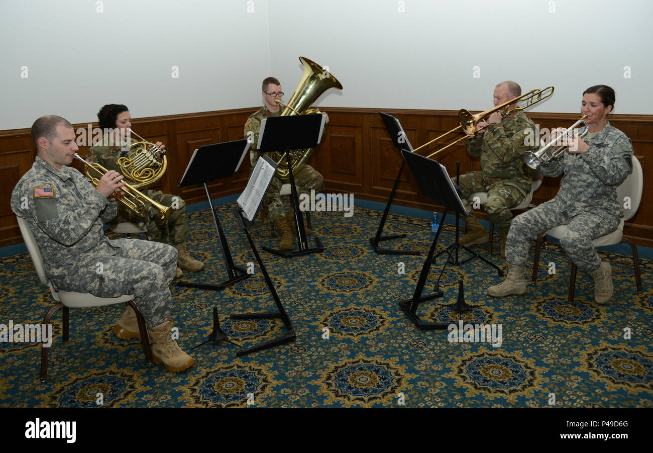 The United States Army Europe Band performed the German and Unites ...