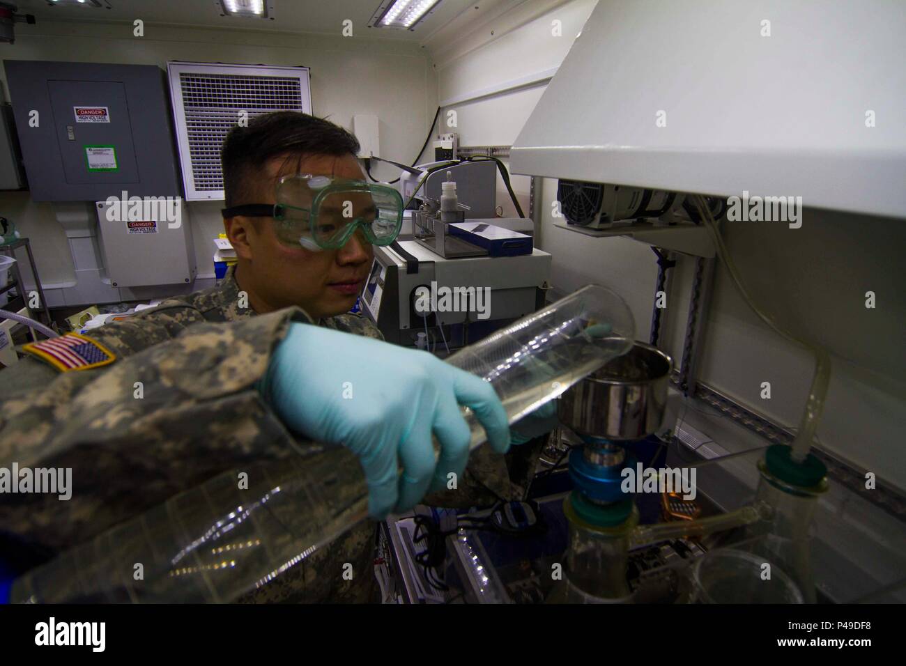 U.S. Army Reserve Spc. Andy Ngo, Petroleum Lab Specialist, 329th ...