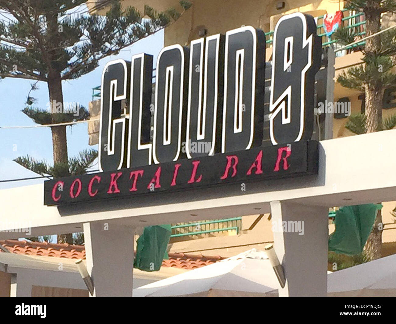 Cloud Nine club the main strip in Malia, Crete. Sebastian Trabucatti has been spared jail ...