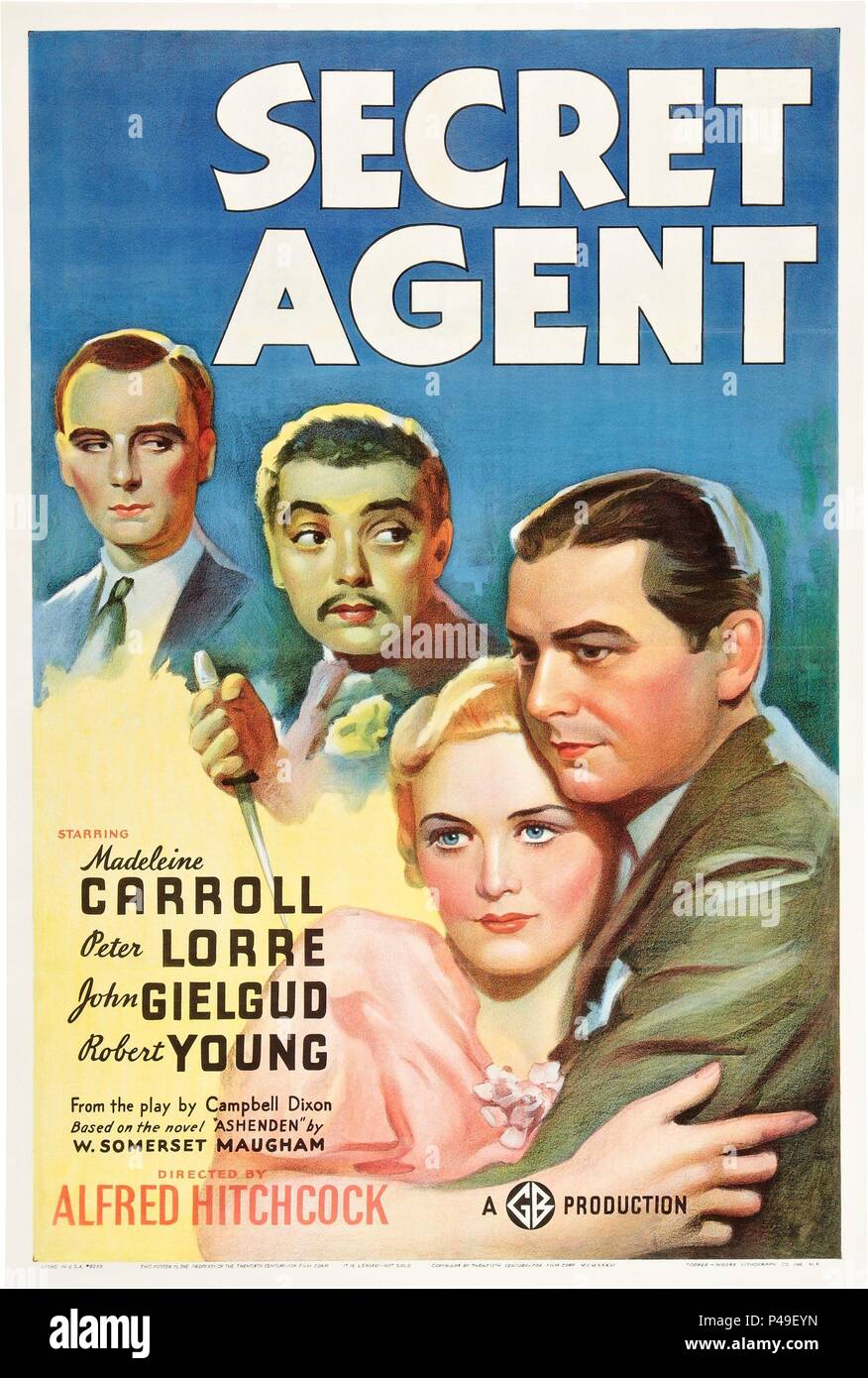 Original Film Title: SECRET AGENT. English Title: SECRET AGENT. Film ...