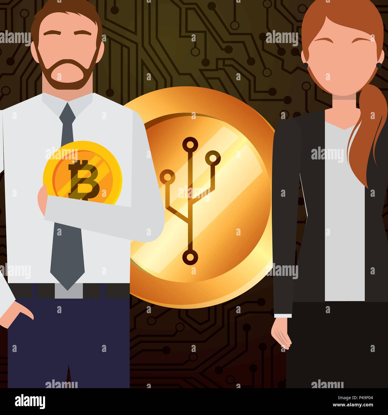 people business bitcoin Stock Vector Image & Art - Alamy