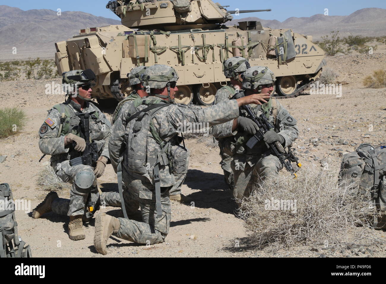 A U.S. Army Soldier assigned to 2nd Combined Arms Battalion, 136th ...