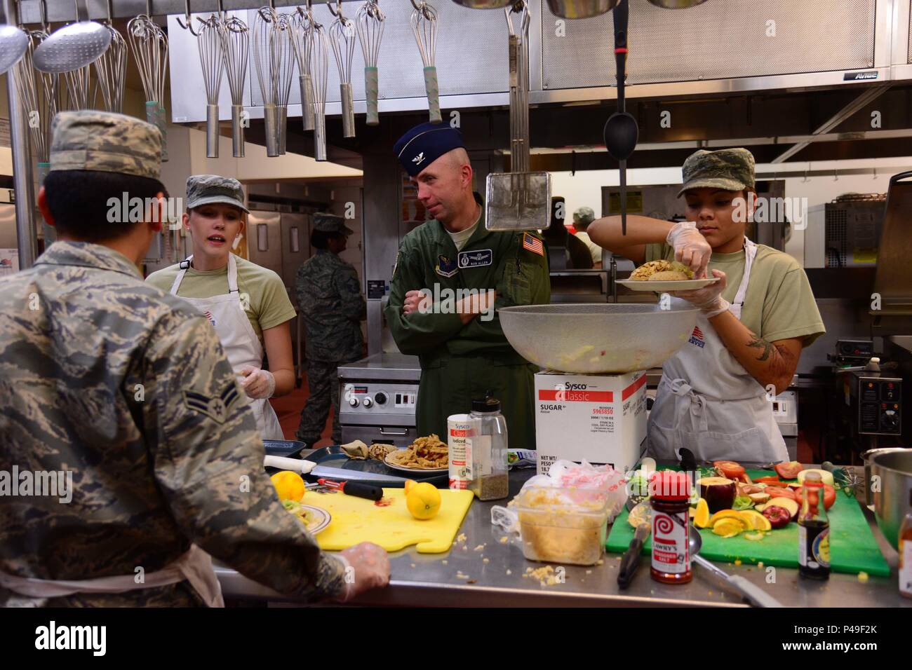 Col. Ron Allen, 341st Missile Wing commander, looks on as a Warrior ...