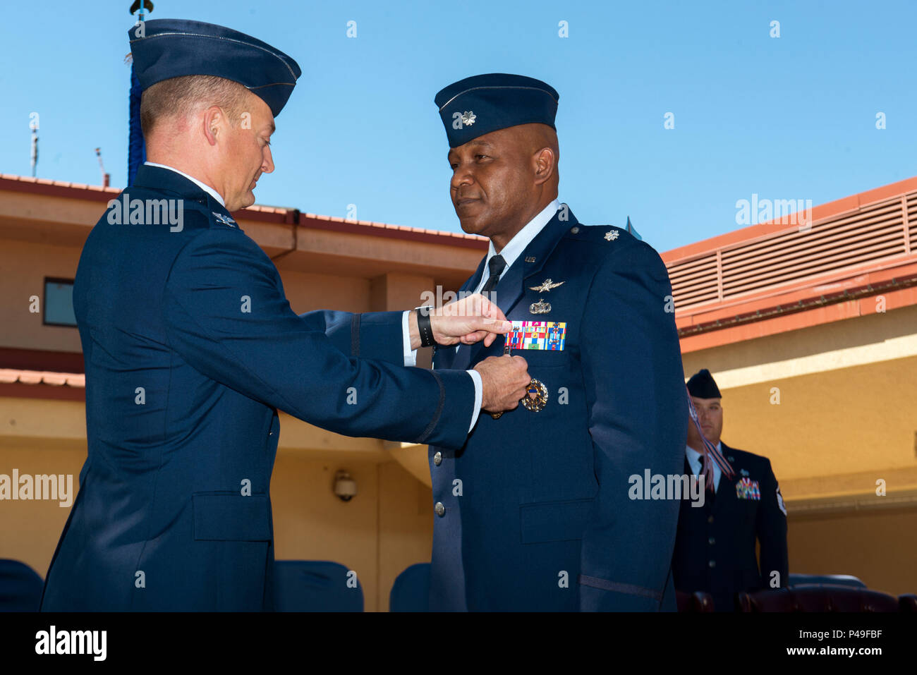 U.S. Air Force Lt. Col. Michael Newsom, Commander, 60th Communications ...