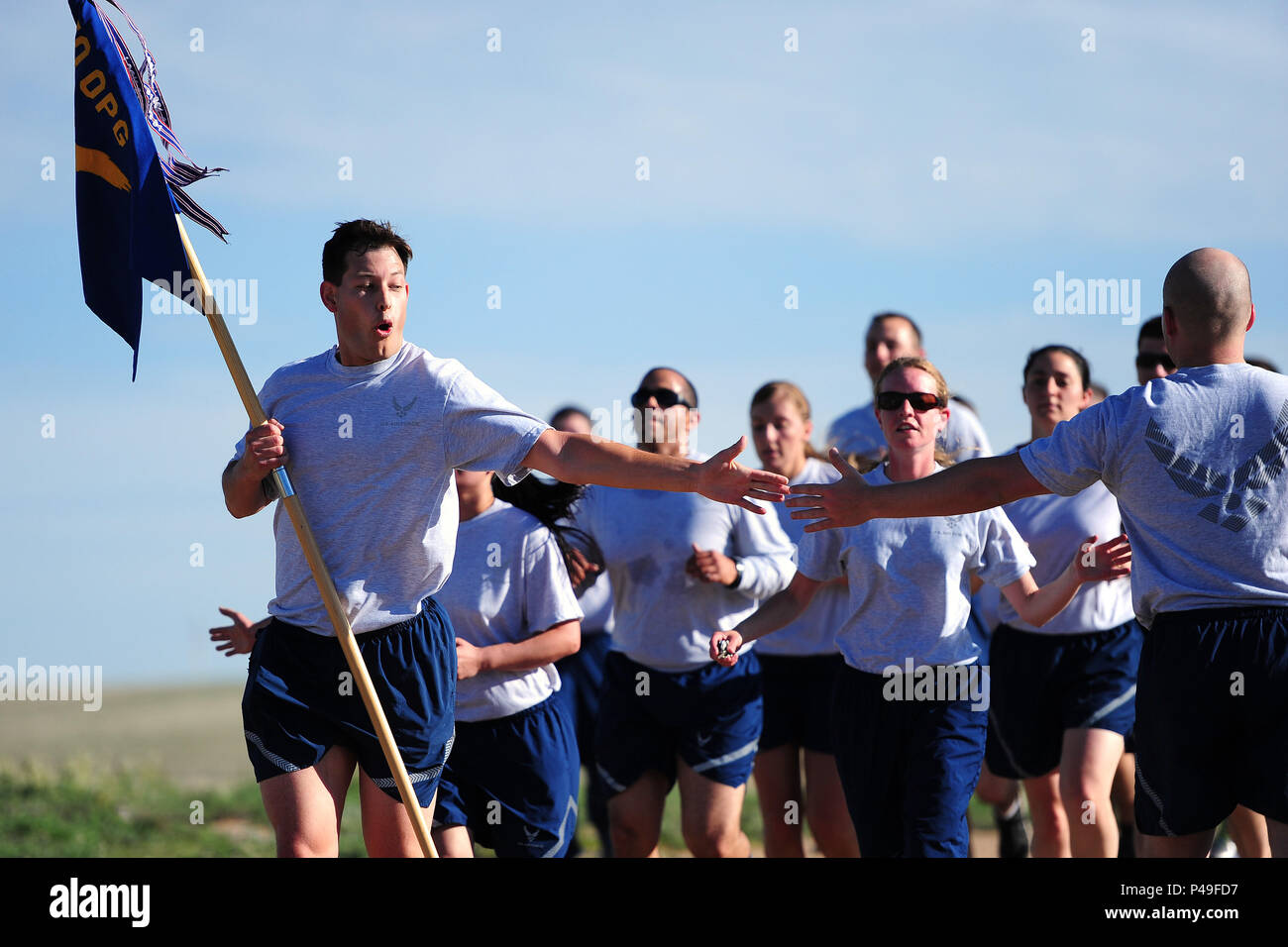 SCHRIEVER AIR FORCE BASE, Colo. -- Members of the 50th Space Wing ...
