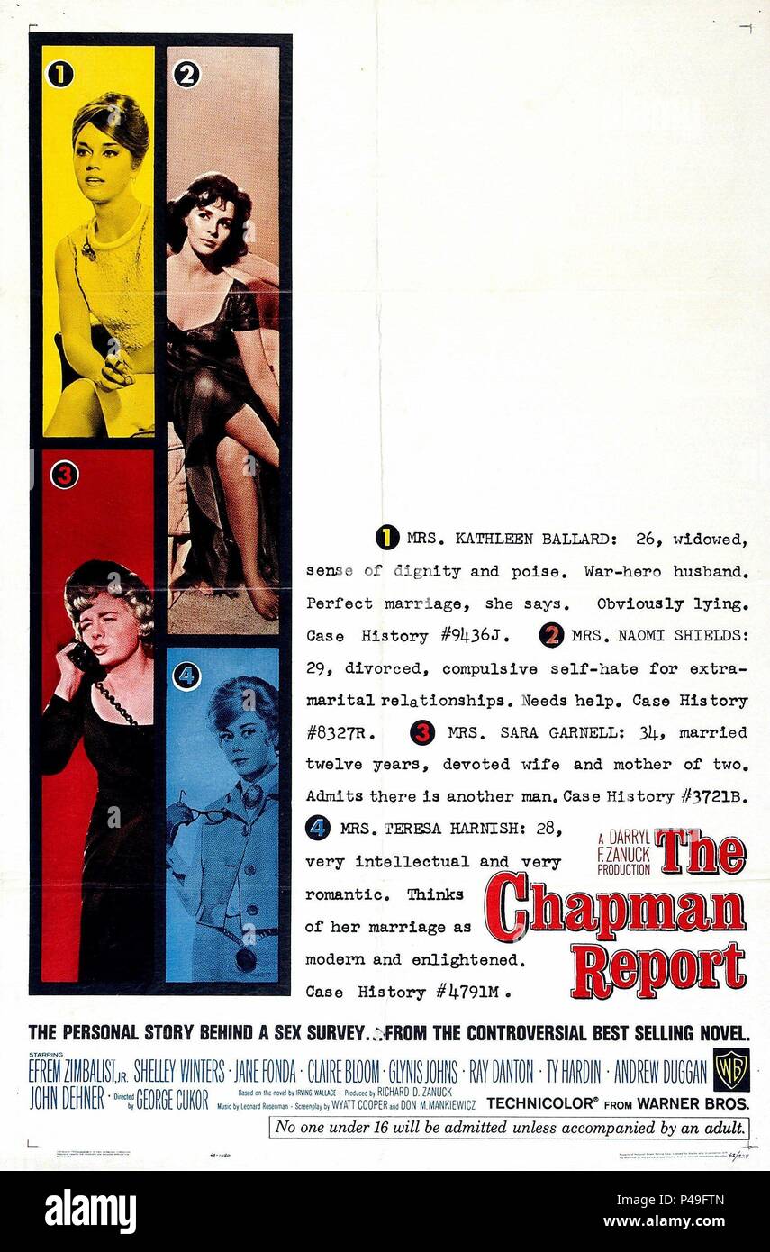 Original Film Title: THE CHAPMAN REPORT. English Title: THE CHAPMAN ...