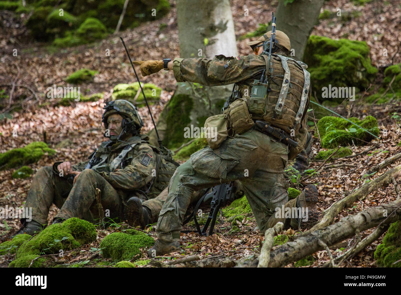German Bundeswehr soldiers of Alpha Company, Task Force Cerberus ...