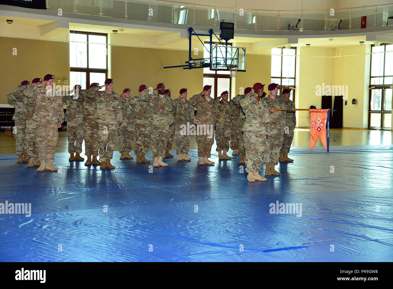 1st Sgt. William L. Fleming, Company C commander, 54th Brigade Engineer ...