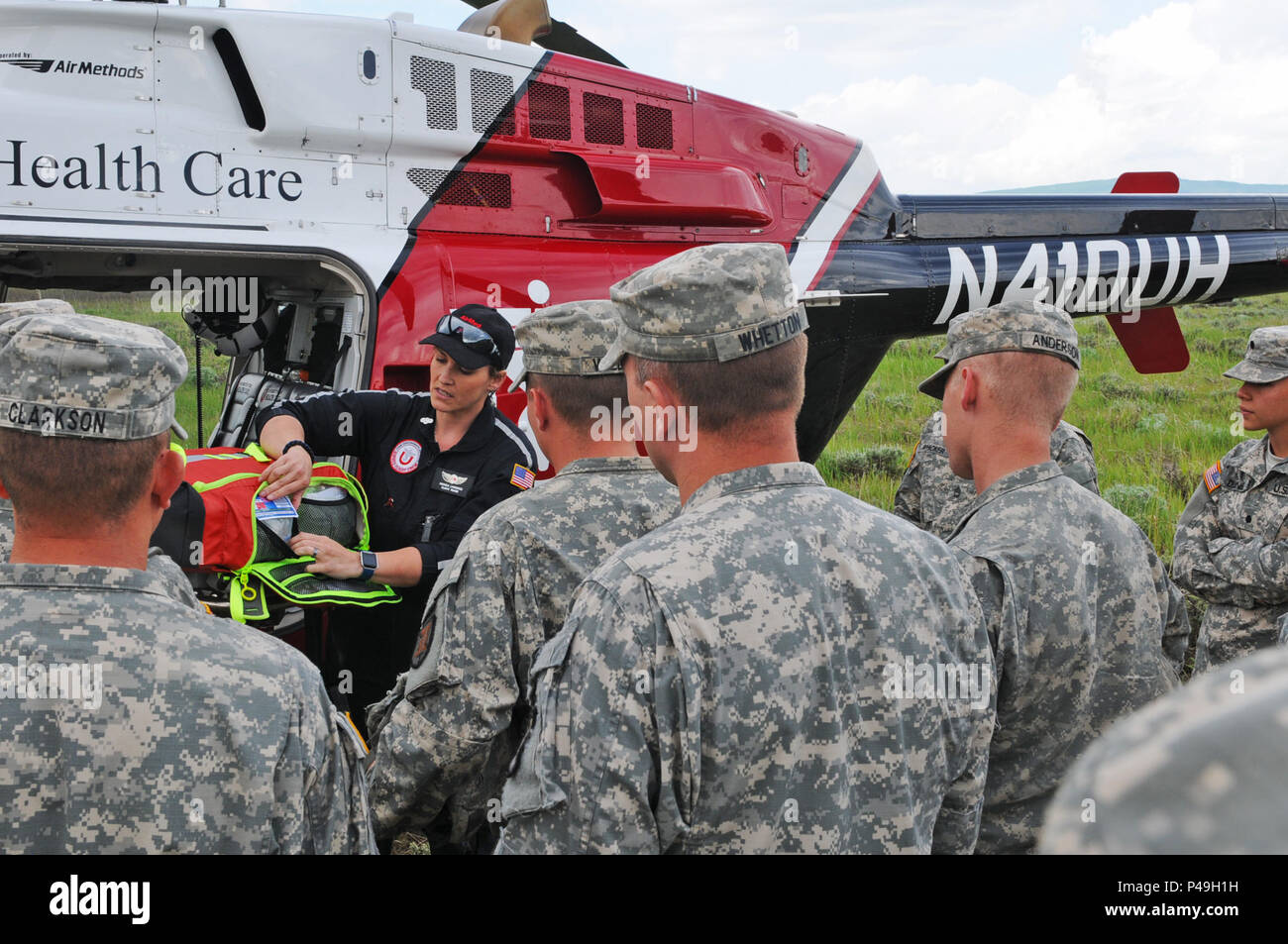 Medics with the 204th Maneuver Enhancement Brigade cross train with ...