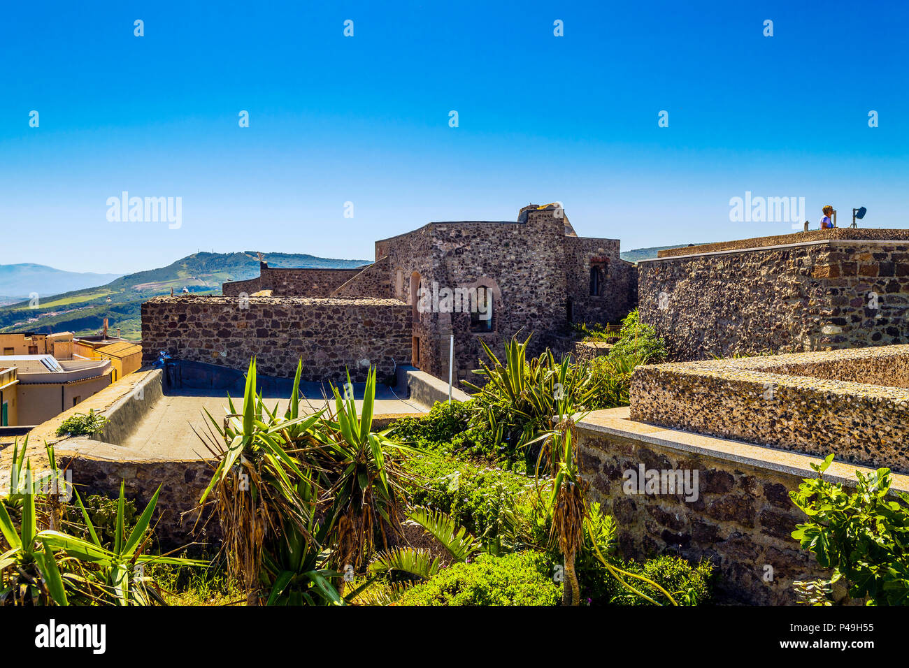 Italy Sardinia Anglona Castelsardo, castle of the Dorias XII sec Stock ...