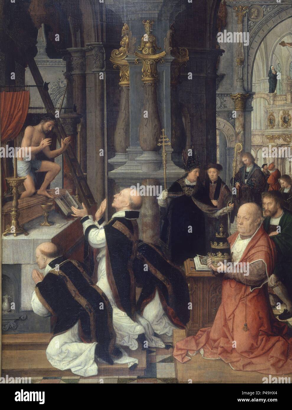 'The Mass of Saint Gregory', 16th century, Oil on panel, 72 x 56 cm ...
