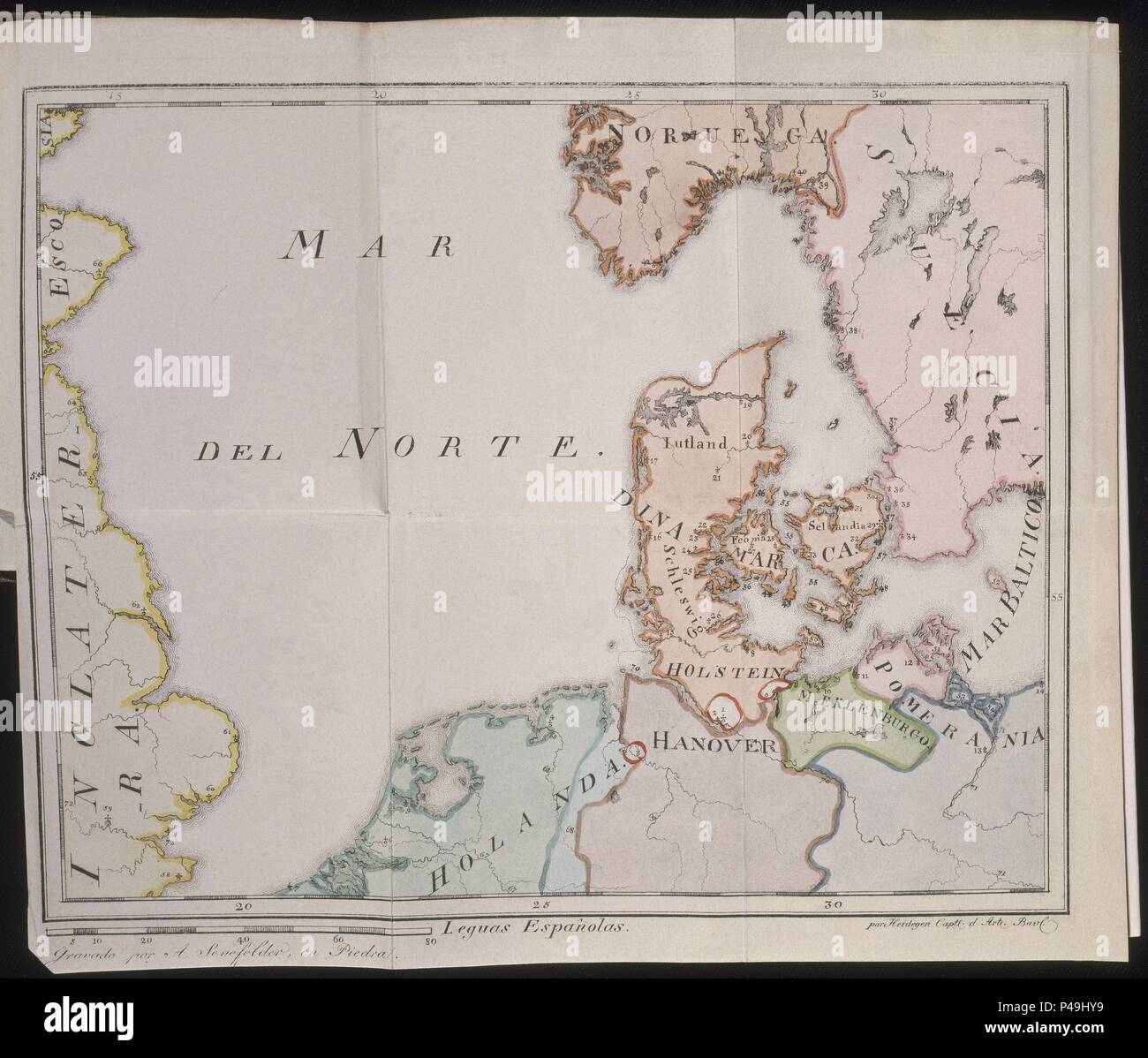 Mapa del mar del norte hi-res stock photography and images - Alamy
