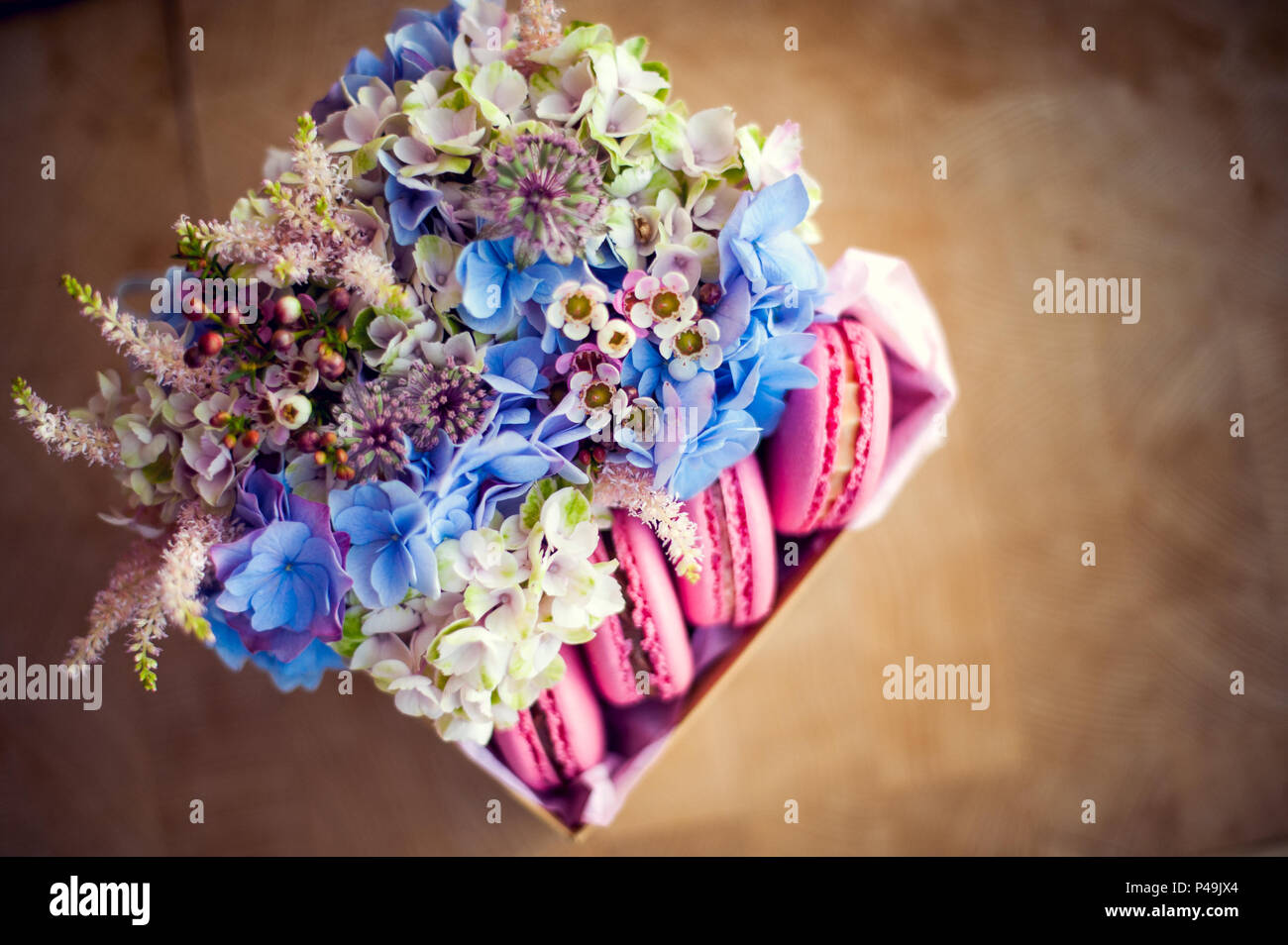 Sweet fresh backed macarons hi-res stock photography and images - Alamy