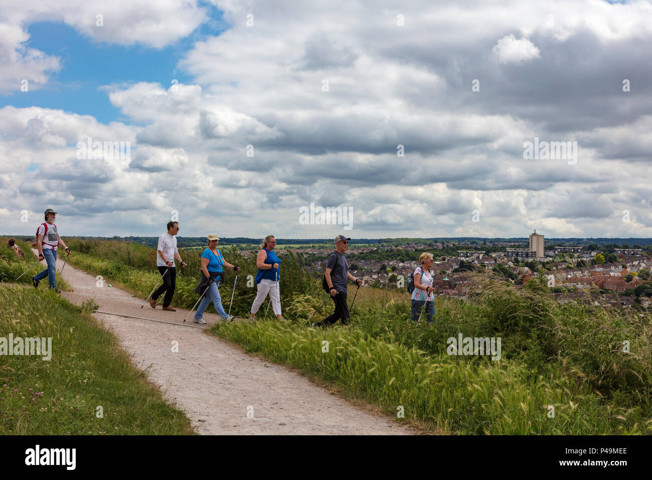 Blue green poles hi-res stock photography and images - Alamy