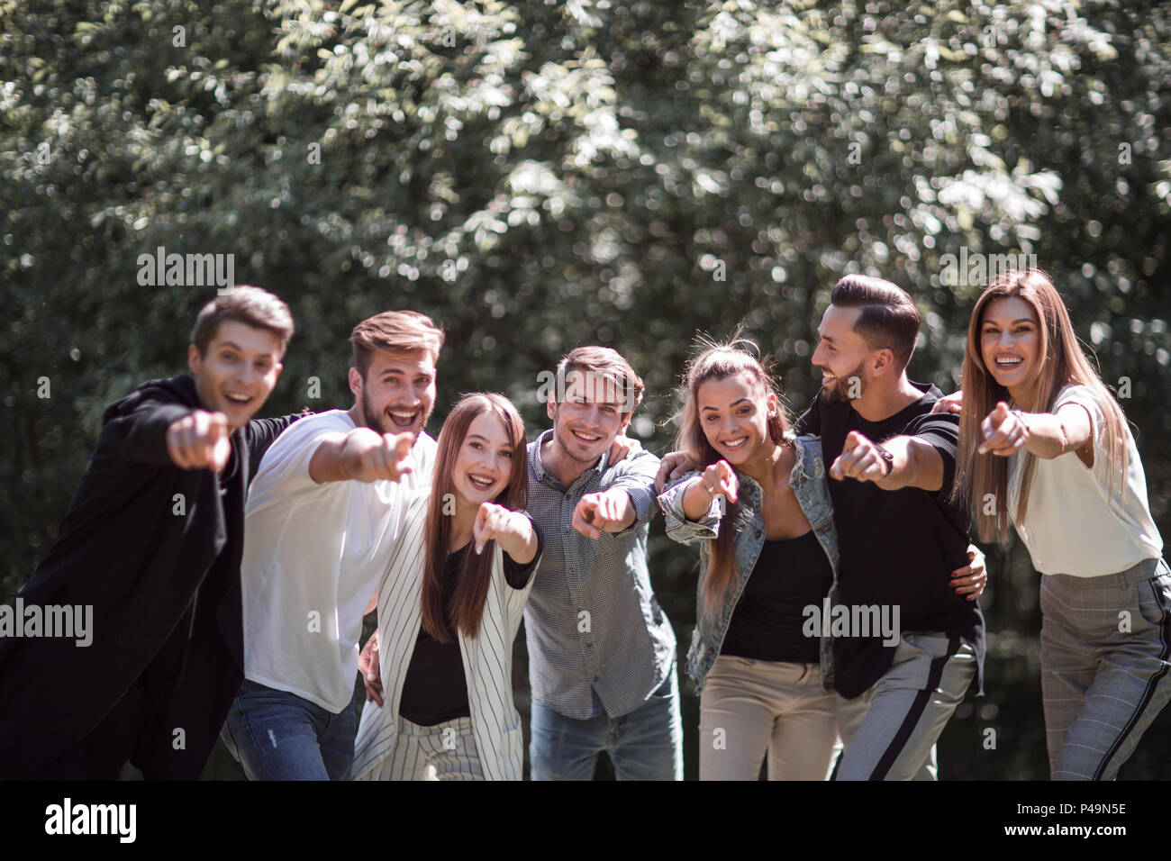 group of like-minded friends standing together Stock Photo - Alamy