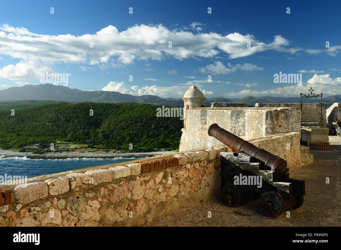 Cuba, Castle San Pedro de la Roca del Morro, Santiago de Cuba Stock ...
