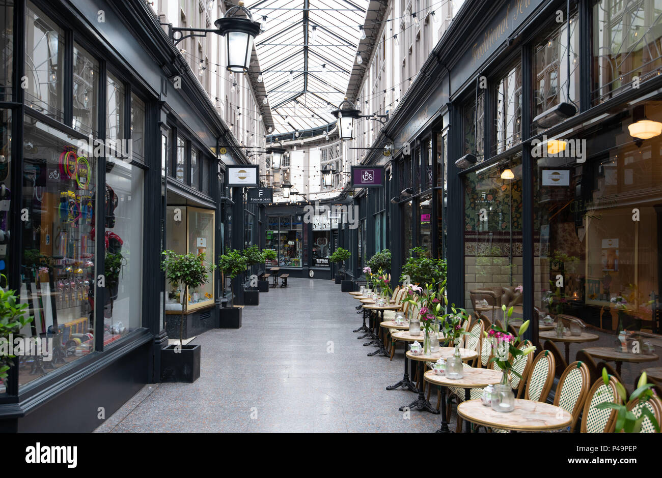 Castle Quarter arcades in Cardiff, Wales, UK Stock Photo - Alamy