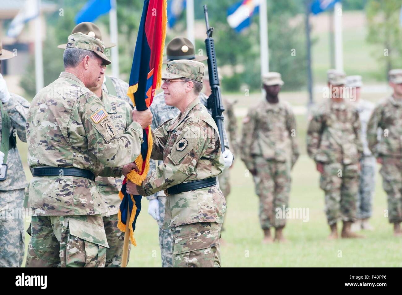 Maj. Gen. Mark McQueen, commander of the 108th Training Division ...