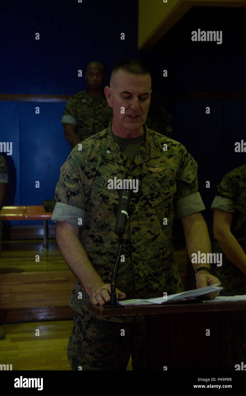 U.S. Marine Corps Lt. Col. Scott D. Manning, a legal advisor with the ...