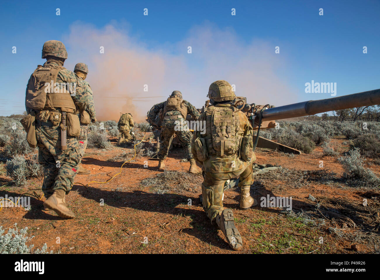 U.S. Marines with 1st Battalion, 1st Marine Regiment, Marine Rotational ...