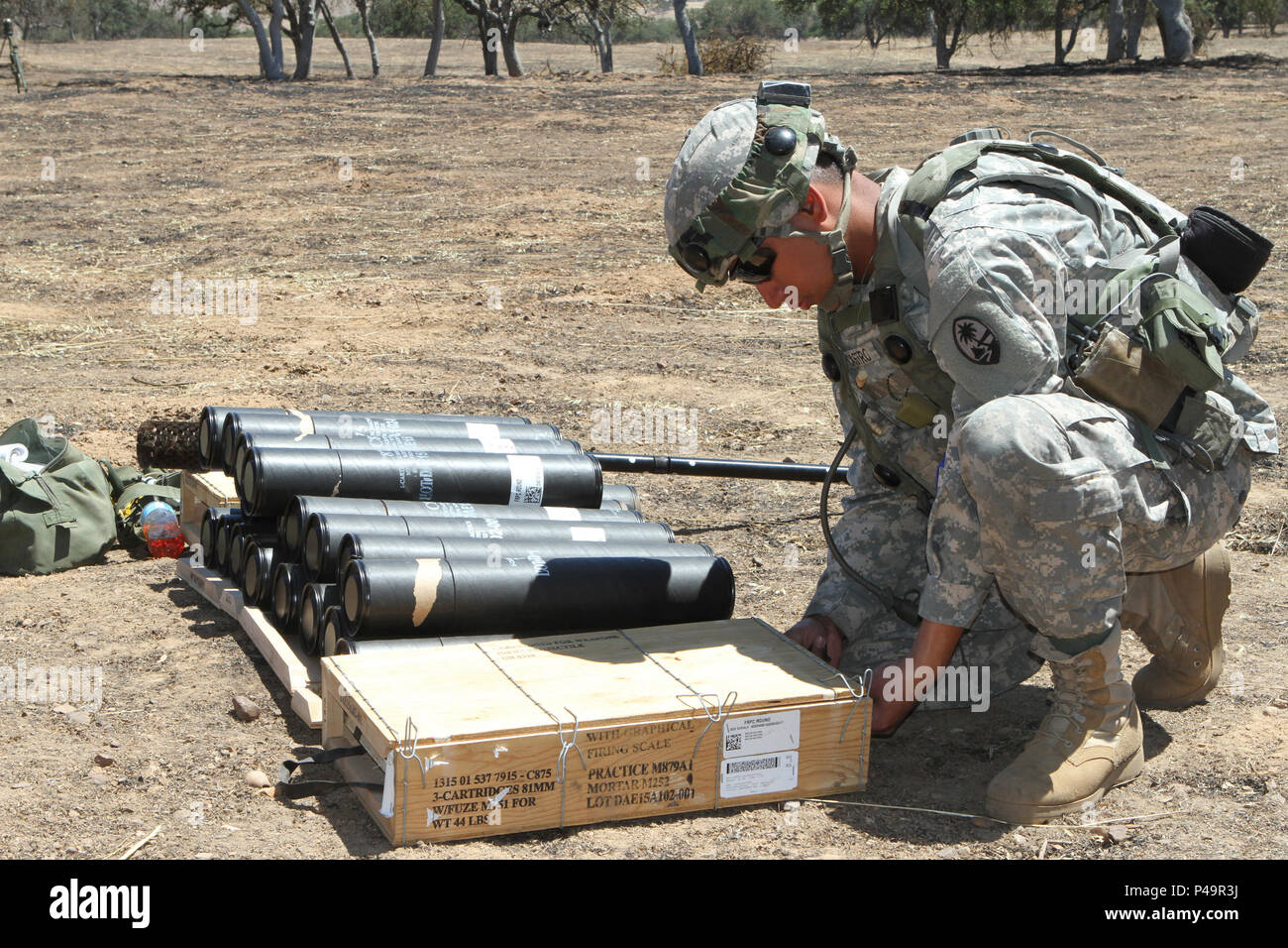 Spc. Joe D. Castro of the Guam Army National Guard’s mortar platoon ...