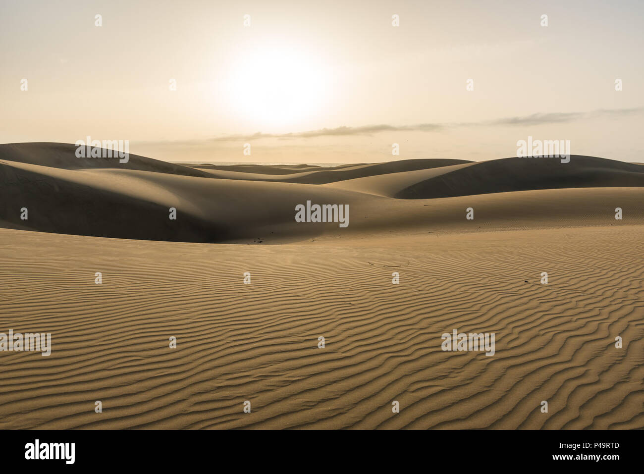 Desert - beautiful landscape with sand dunes Stock Photo - Alamy