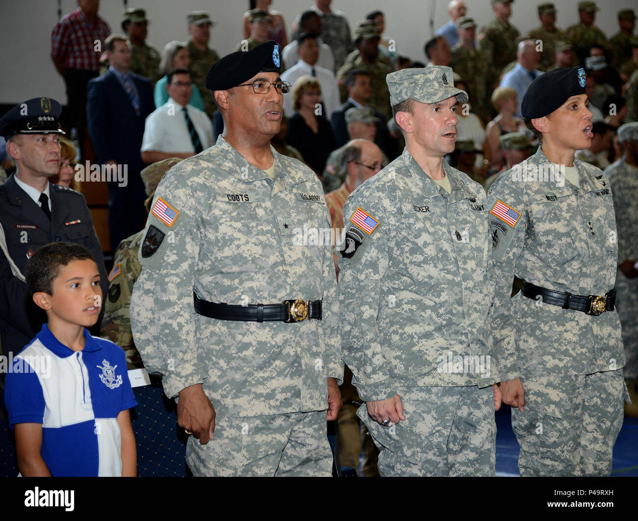 Left to right: Max Coots, son of Brig. Gen. Norvell Coots, Brig. Gen ...