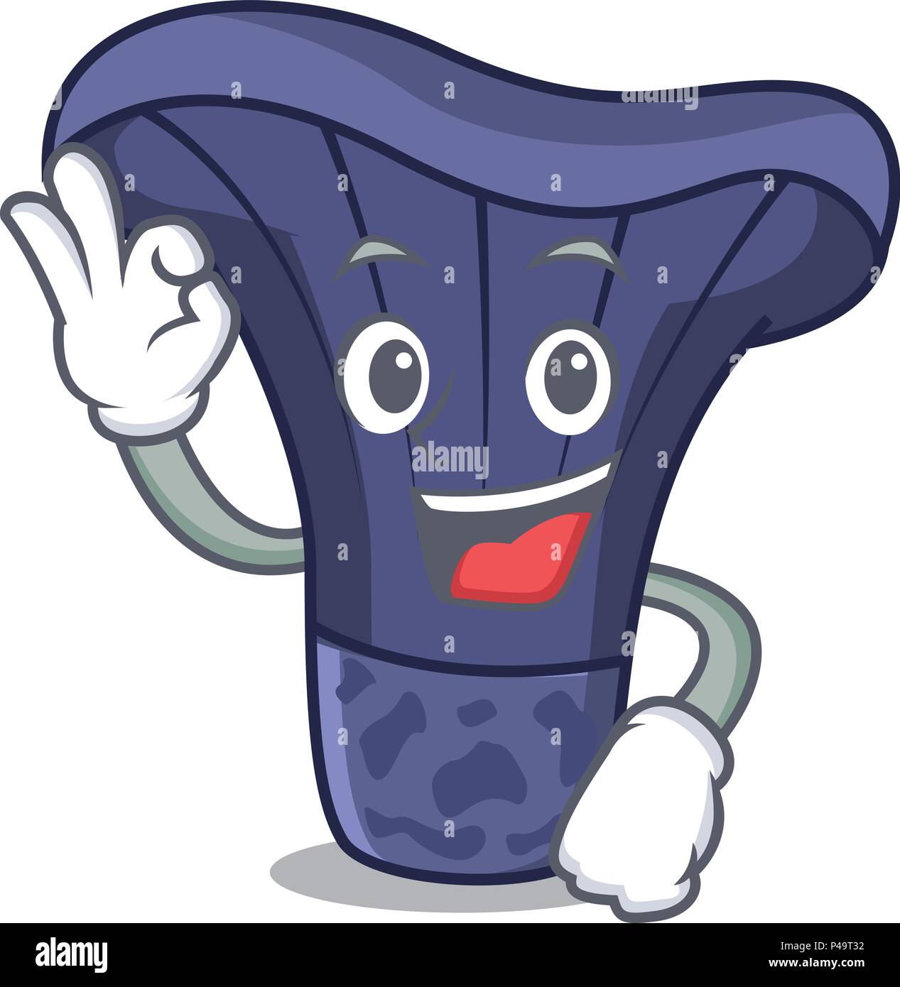 Okay actarius indigo mushroom character cartoon Stock Vector Image ...