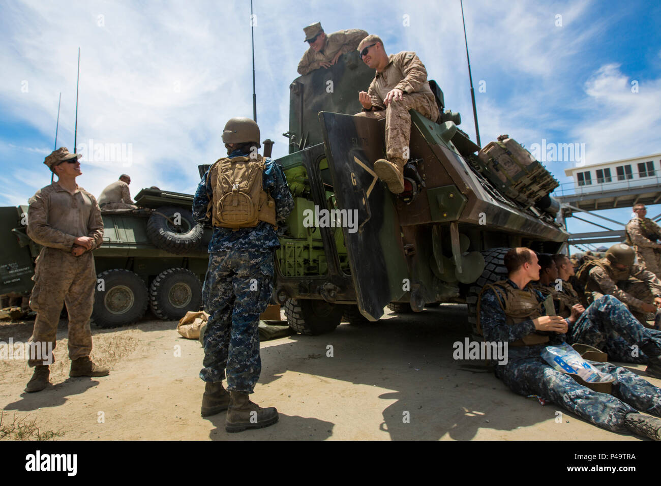U.S. Marine Corps Sgt. Brant Vogt, a tube launched optical guided ...