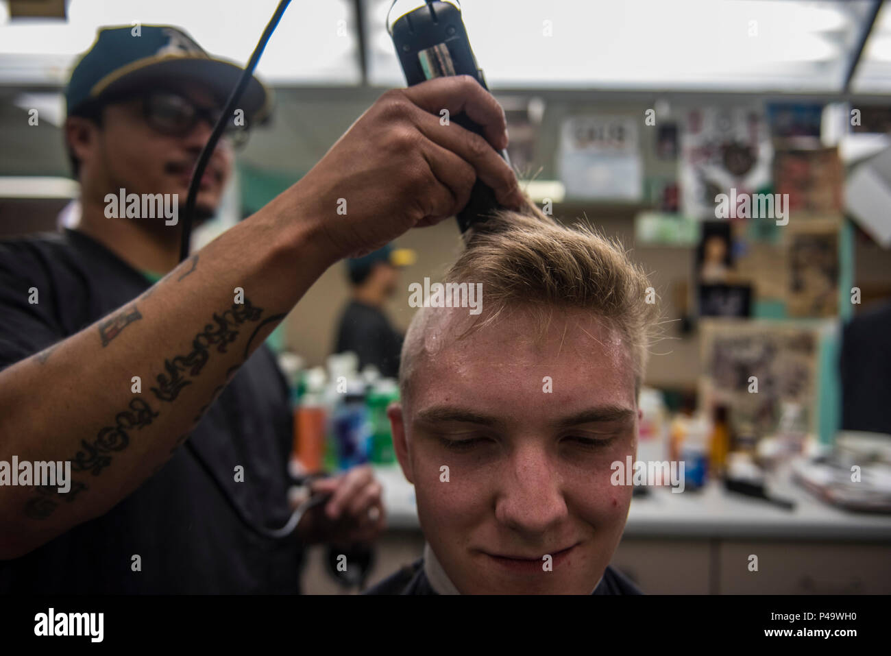 A future Cadet at the U.S. Military Academy at West Point, N.Y., gets ...