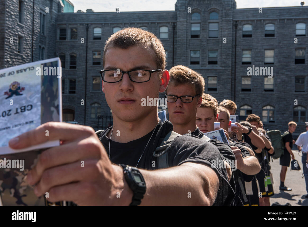 Future Cadets at the U.S. Military Academy at West Point, N.Y., study ...
