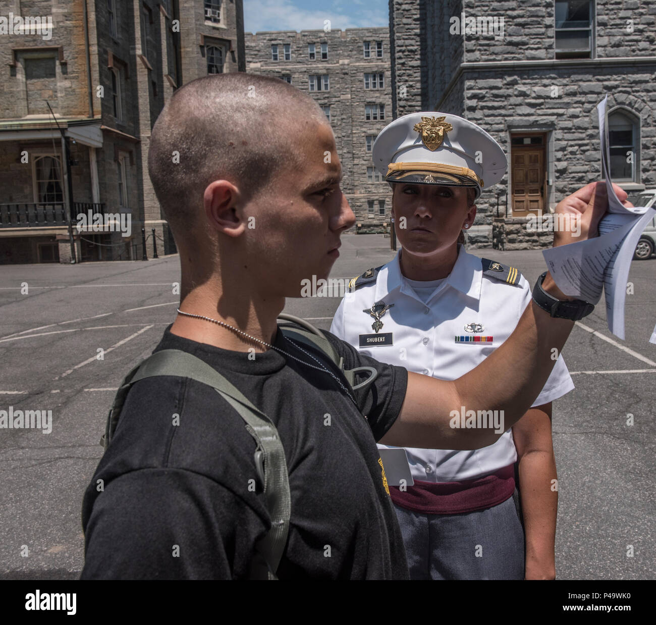 Military intake process hi-res stock photography and images - Alamy