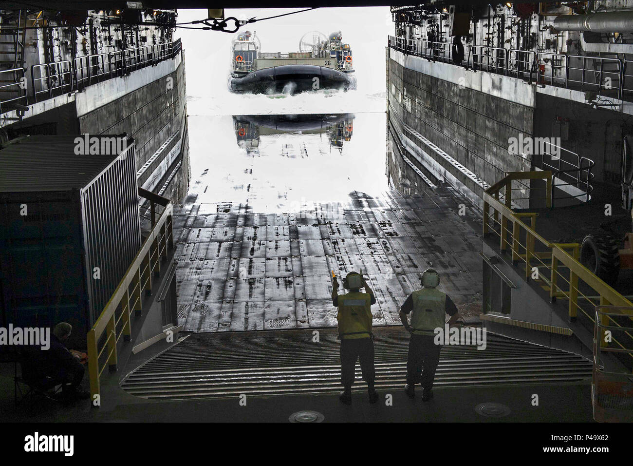160625-N-DQ840-104 ATLANTIC OCEAN (June 25, 2016) A landing craft air ...