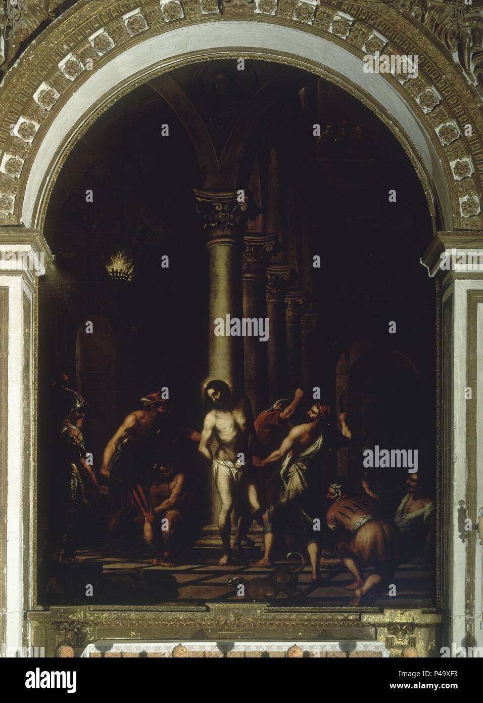 RETABLO DE LA CATEDRAL DE GRANADA - DETALLE DE CRISTO ATADO A LA ...