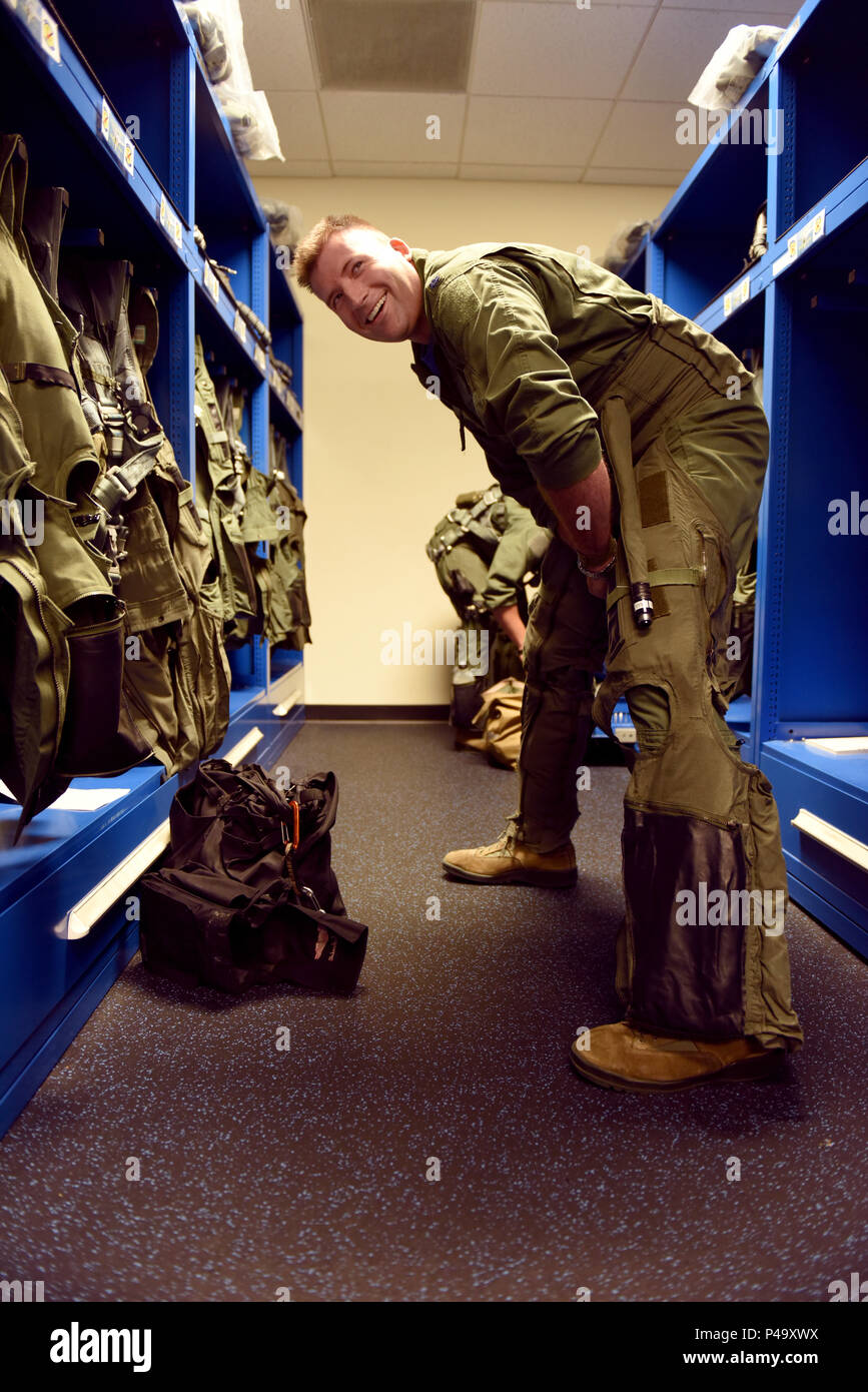 Lt. Col. Eric Schmidt, 334th Fighter Squadron director of operations ...