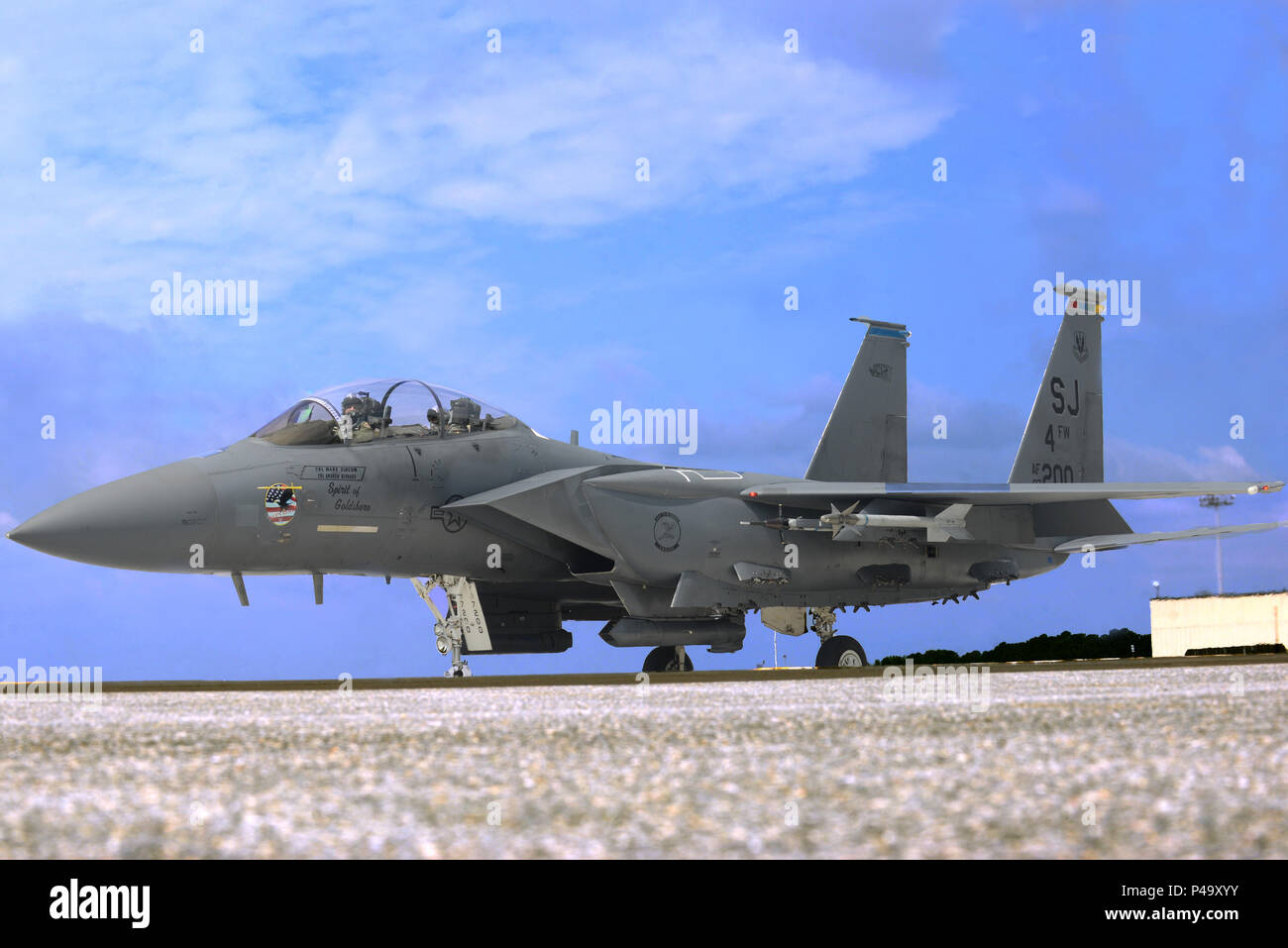 Col. Mark Slocum, 4th Fighter Wing commander, prepares to take his ...