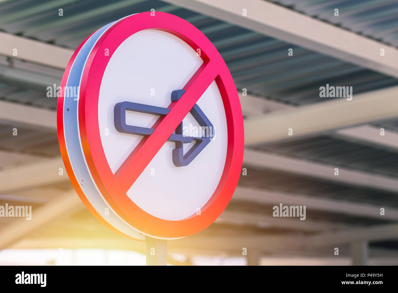 outdoor no go ahead the way ,no forward road traffice sign in public ...