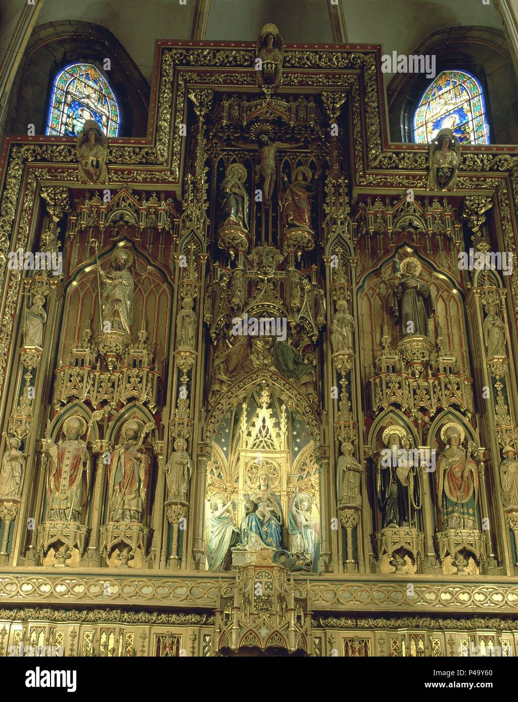 RETABLO MAYOR. Location: CATEDRAL-INTERIOR, SPAIN Stock Photo - Alamy