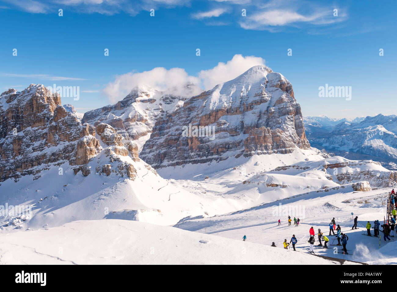 Tofana of Rosez view from Lagazuoi refuge Europe, Italy, Veneto ...