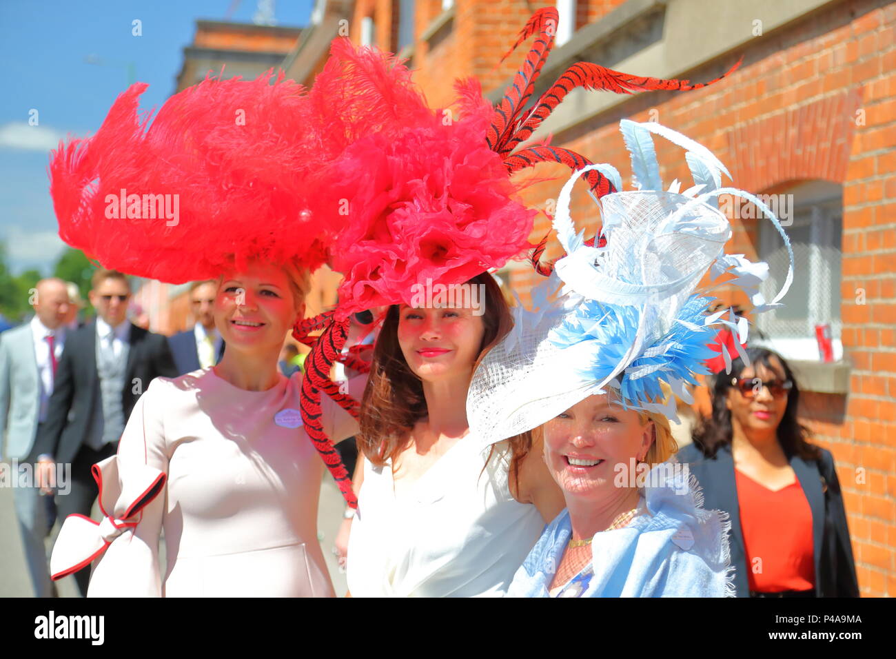 Ascot, UK. 21st June 2018. Ladies put on a glamourous display at this ...