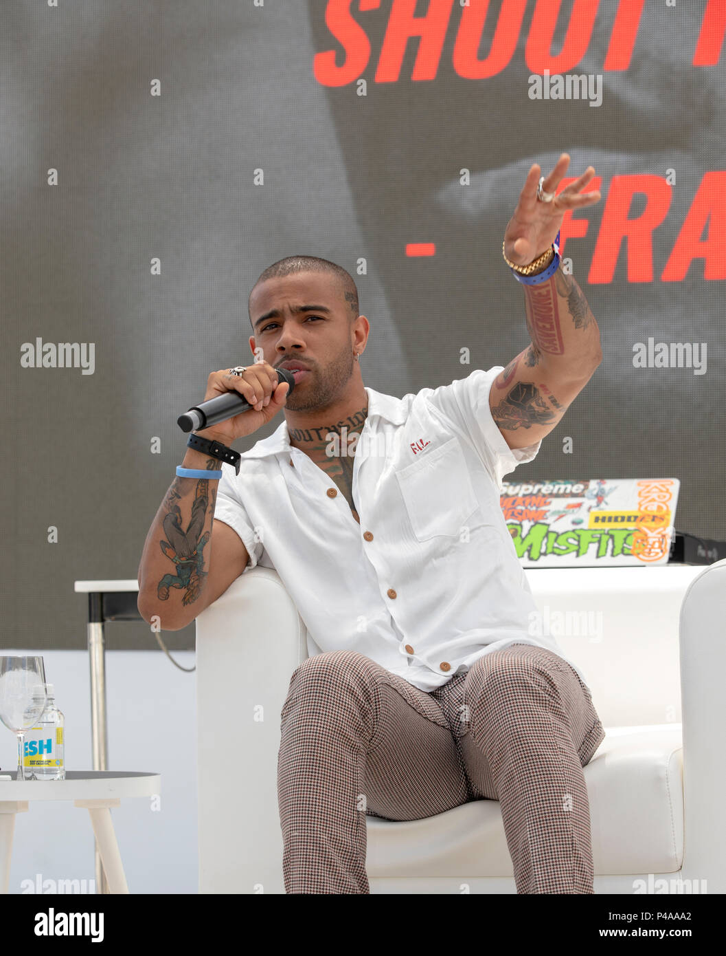 Cannes, France, 21 June 2018, Vic Mensa, American Rapper, Singer ...