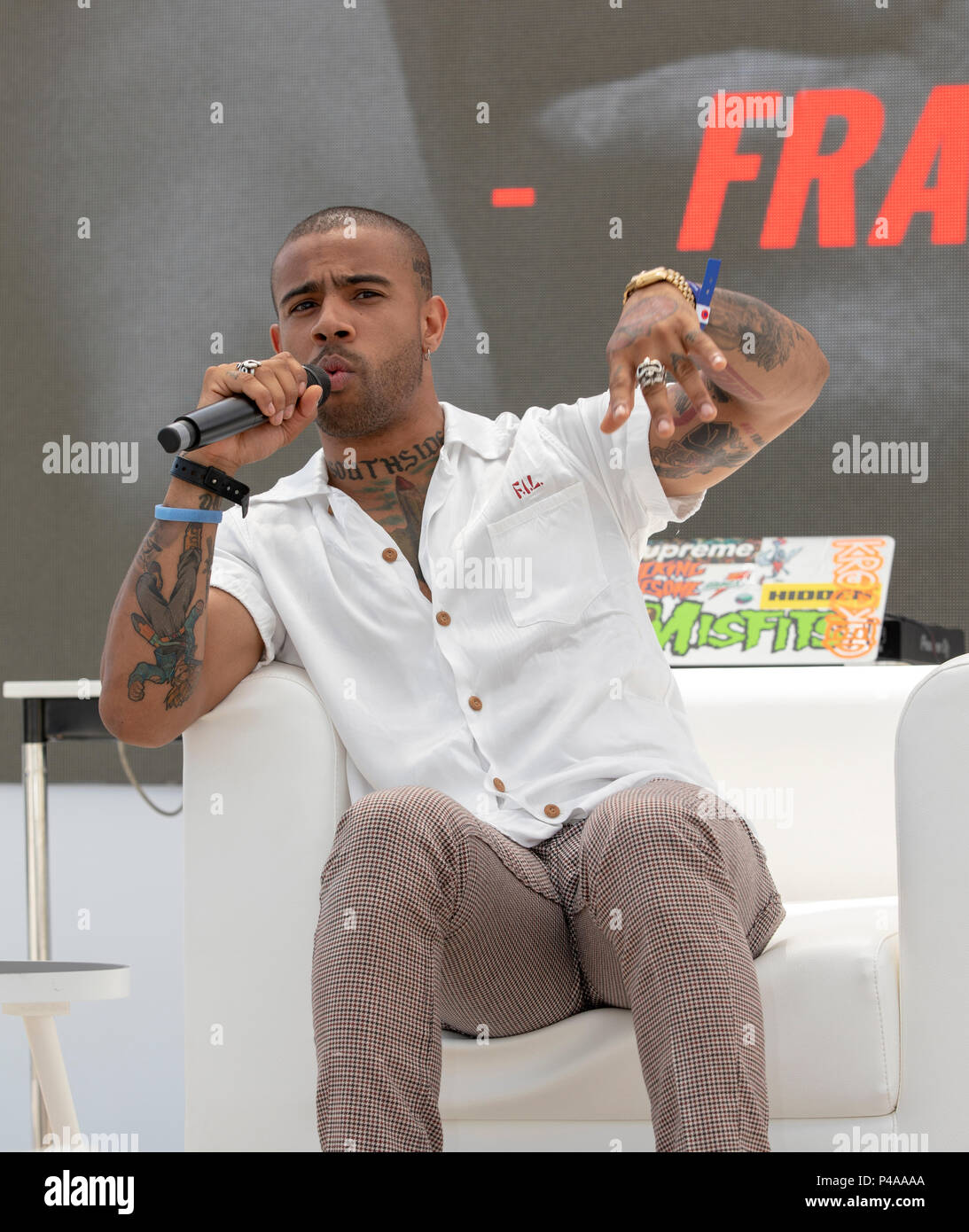 Cannes, France, 21 June 2018, Vic Mensa, American Rapper, Singer ...
