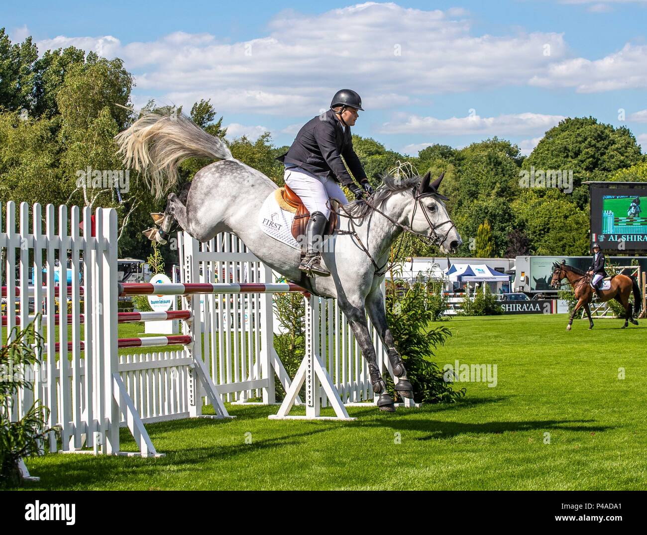 Winner. Jake Saywell riding Havinia Van De Roshoeve. Hickstead Under 25 ...
