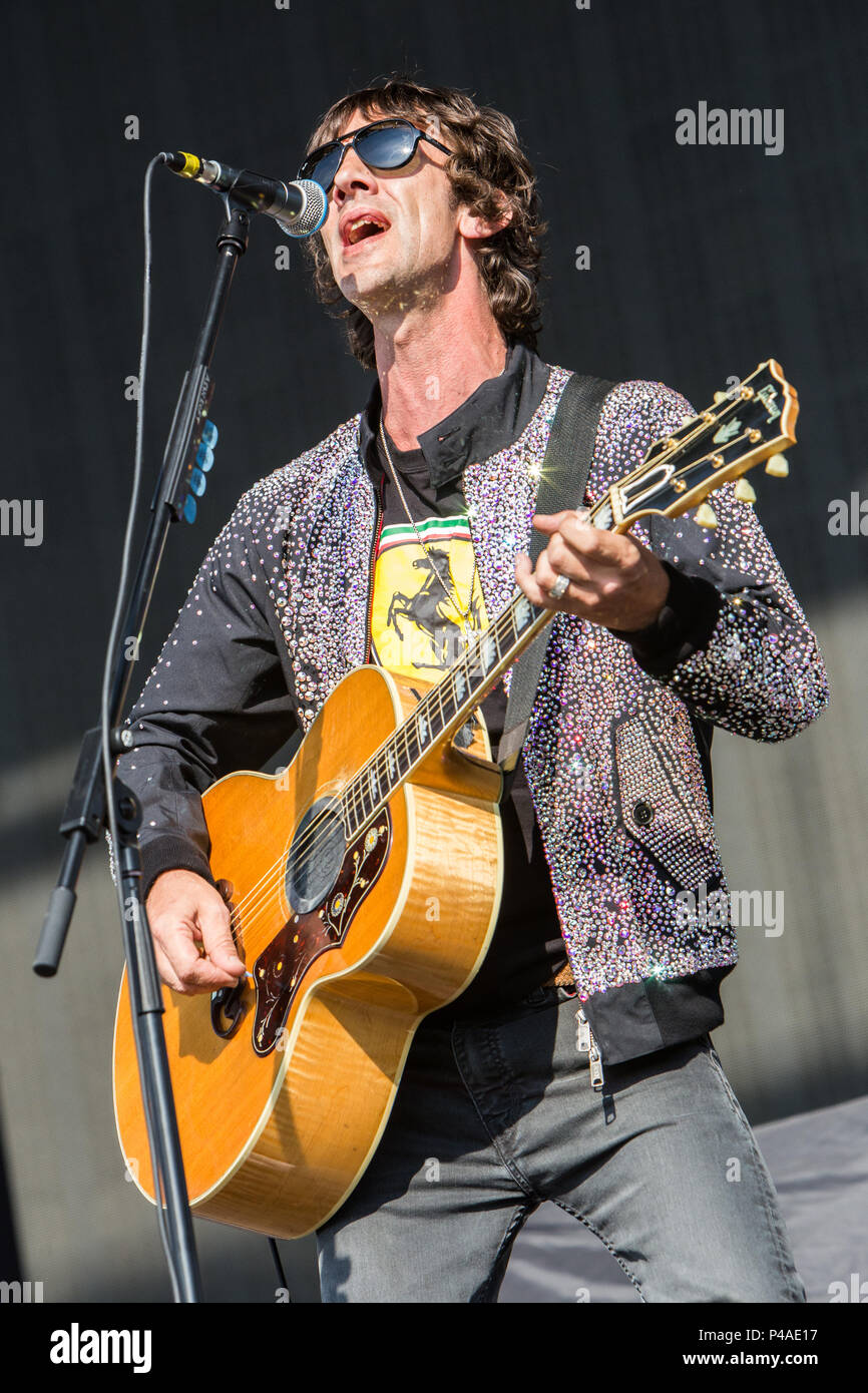 Milan Italy. 21 June 2018. The English singer and songwriter RICHARD ...